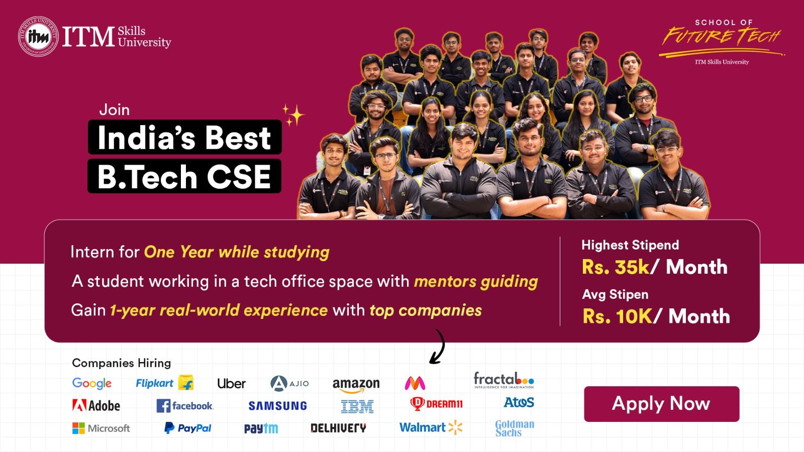 B Tech Computer Science And Engineering Course Details | ITM Skill University